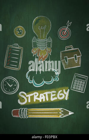 Composite image of strategy doodle Stock Photo - Alamy
