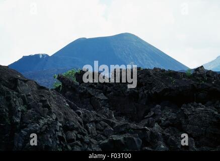 View of Paricutin, volcano in the Michoacan-Guanajuato volcanic field ...