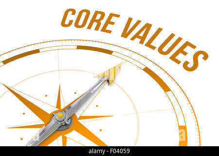 Core values against compass Stock Photo - Alamy