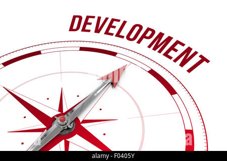 Development against compass Stock Photo - Alamy