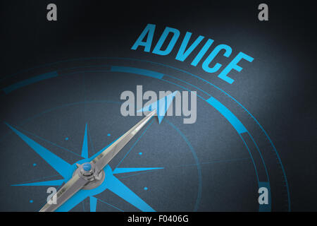 Advice against grey background Stock Photo - Alamy