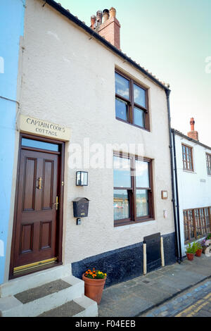Captain Cook`s cottage in Staithes, North Yorkshire, England. UK Stock ...