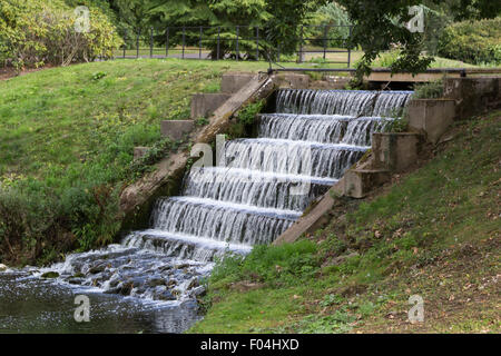 Waterfall at Leeds Castle Stock Photo - Alamy