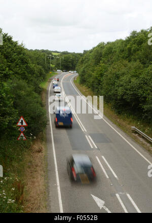 North Devon Link Road A361 Barnstaple to Tiverton Main Road Traffic ...