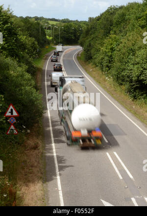 North Devon Link Road A361 Barnstaple to Tiverton Main Road Traffic ...