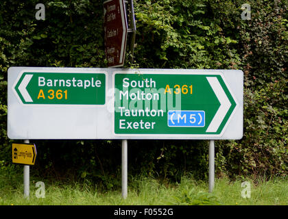 North Devon Link Road A361 Barnstaple to Tiverton Main Road Traffic ...