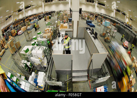 aerial view of chill room at Asda depot Stock Photo - Alamy