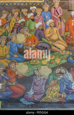 painting of Shah Abbas I and Vali Muhammad Khan, Chehel Sutun Palace ...