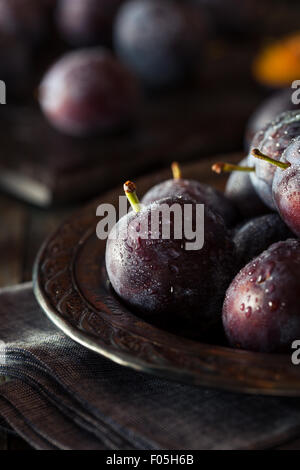 Fresh ripe plums Stock Photo - Alamy