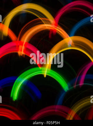 Blurred colours of red, blue, orange and yellow. Abstract background ...