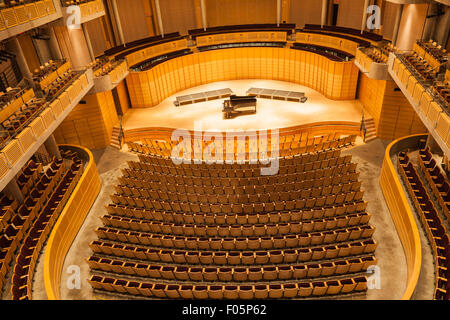 Interior view of the Chan Centre for the Performing Arts on the campus ...