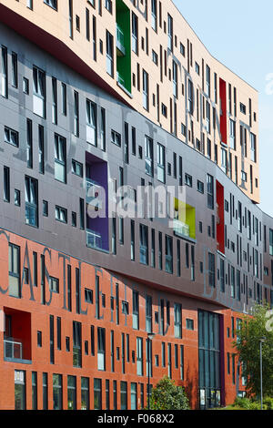 The Chips apartment building, designed by Will Alsop, beside the Ashton ...