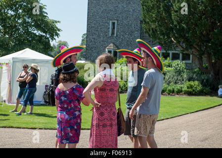 Three Young Men Wearing Sombreros Stock Photo - Alamy