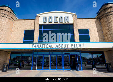 Outside of an Odeon Multiplex Cinema complex in Blackpool, Lancashire ...
