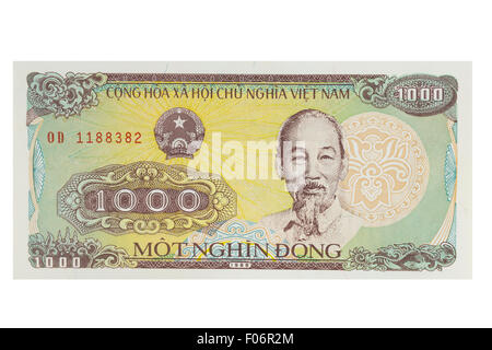 1000 dong bank note of Vietnam. Dong is the national currency of ...
