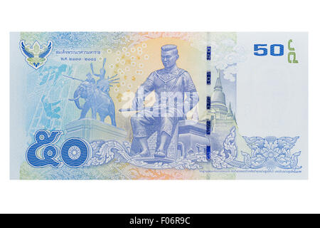 Thailand Fifty 50 Baht Bank Note Stock Photo - Alamy