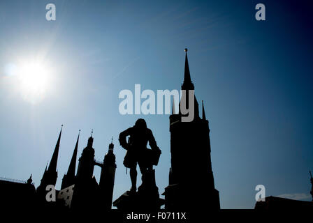 Birthplace of Georg Friedrich Handel at Halle, Saxony, in Germany Stock ...