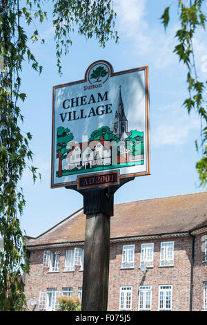 High Street, Cheam Village, London Borough of Sutton, Greater London ...