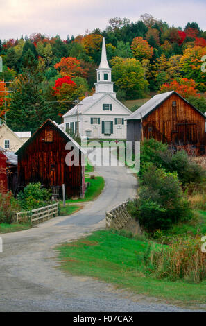 village of Waits River Vermont USA during Fall foliage season Stock ...
