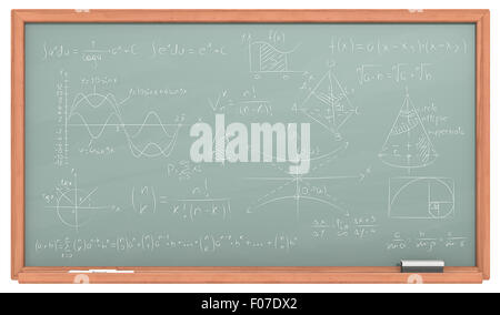 Green school chalkboard blackboard sign in brown wooden frame Stock ...