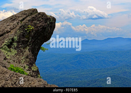 Blowing Rock North Carolina USA shown on a Road map or Geography map ...