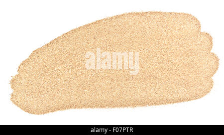 Pile of yellow sand isolated on white background Stock Photo - Alamy