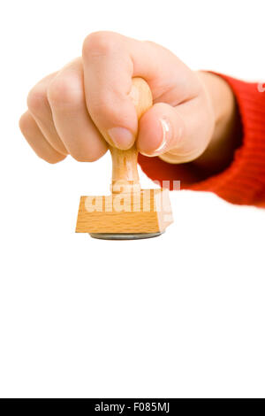 Female arm with a stamp in the hand Stock Photo - Alamy