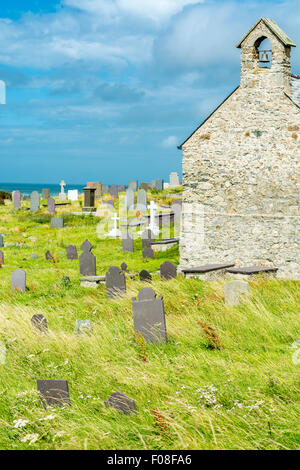 Llanbadrig Church; Cemaes; Anglesey; Wales; UK Stock Photo - Alamy