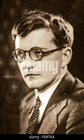 DMITRI SHOSTAKOVICH (1906-1975) Russian composer about 1950 Stock Photo ...