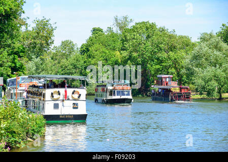 French Brothers River Thames cruise boats, Runnymede, Surrey Stock ...