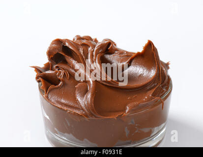 Dark chocolate hazelnut butter spread Stock Photo - Alamy