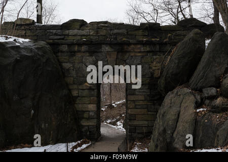 Ramble Stone Arch is located on the West side at 77th street and was ...