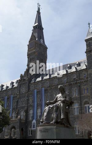 Georgetown University was founded by John Carrol in 1789 Stock Photo ...