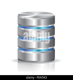 Network Database Disc Icon Vector. Realistic Illustration Of Computer ...