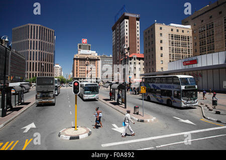 South Africa, Johannesburg. Joburg's first tour bus of the inner city ...