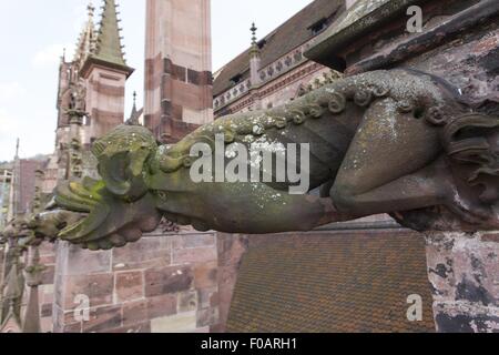 Figure of a gargoyle at Muenster in Freiburg, Germany Stock Photo - Alamy