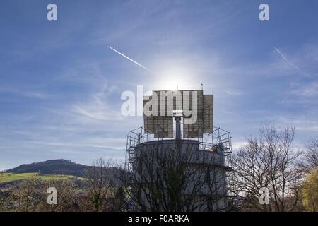 View of heliotrope house of solar architect Rolf Disch in Freiburg ...