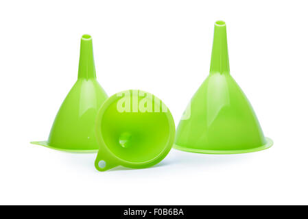set of green funnels Stock Photo - Alamy