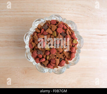 top view of dry pet food in different shapes as background Stock Photo ...