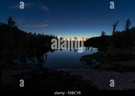 Swamp Lake at dusk, Wallowa Mountains, Oregon Stock Photo - Alamy