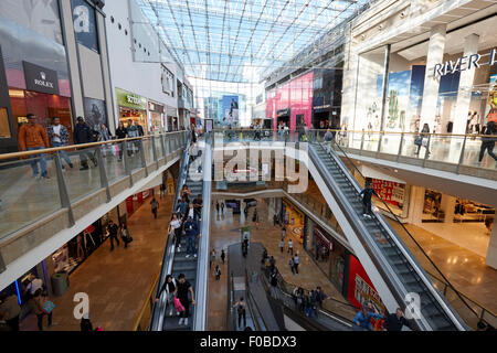 Inside the Bullring shopping centre, Birmingham, England, UK Stock ...