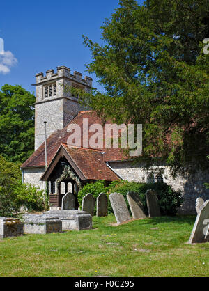 St Marys Church, Crawley, Hampshire, England Stock Photo - Alamy