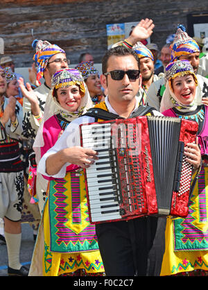 Turkish dancers from Bozdaglar performing at the CIME festival in ...