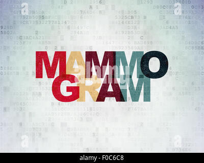 Health concept: Mammogram on Digital Paper background Stock Photo - Alamy