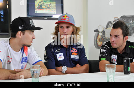 Karel Abraham (left to right), Karel Hanika, Jakub Kornfeil, Kevin ...