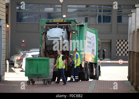 Commercial waste bins in Manchester, UK Stock Photo - Alamy
