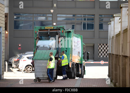 Commercial waste bins in Manchester, UK Stock Photo - Alamy