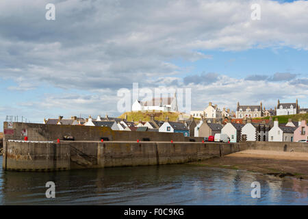 FINDOCHTY MORAY COAST SCOTLAND HARBOUR THE PONTOONS AND SMALL FISHING ...