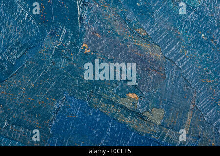 Abstract dark blue oil painting on canvas Stock Photo - Alamy