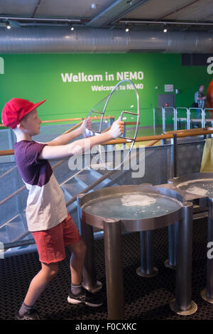 Interior of the Nemo science museum in Amsterdam Holland Stock Photo ...